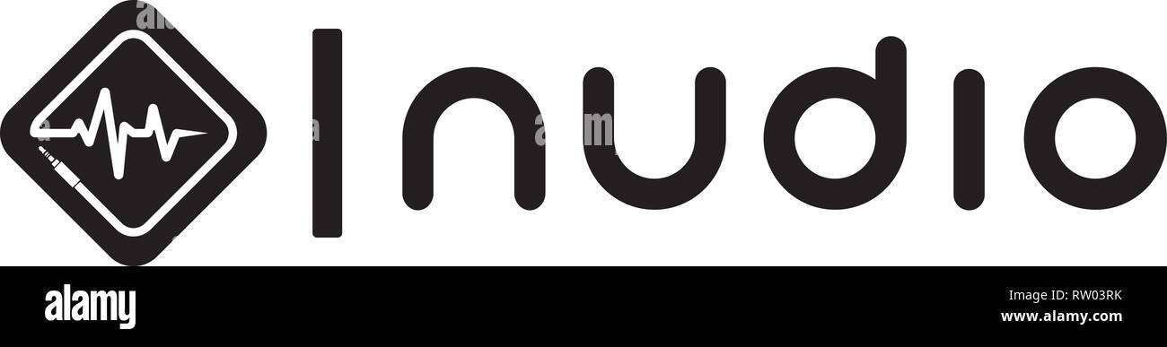 Sound wave rhombus music 11 black vector logo design Stock Vector Image ...