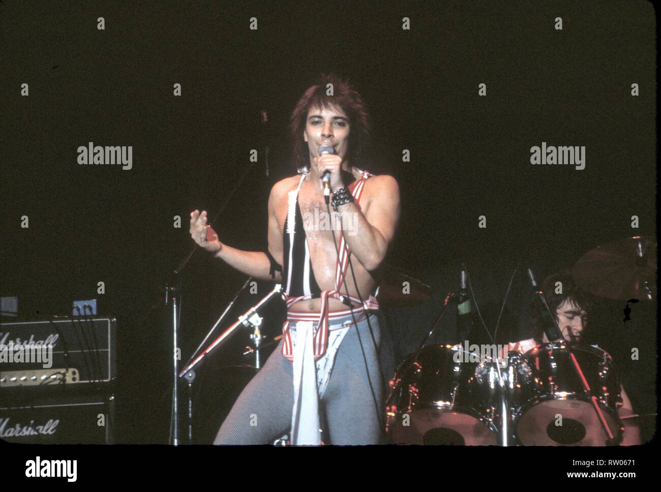 Scottish rocker and singer Fin Muir of the heavy metal band Waysted is ...