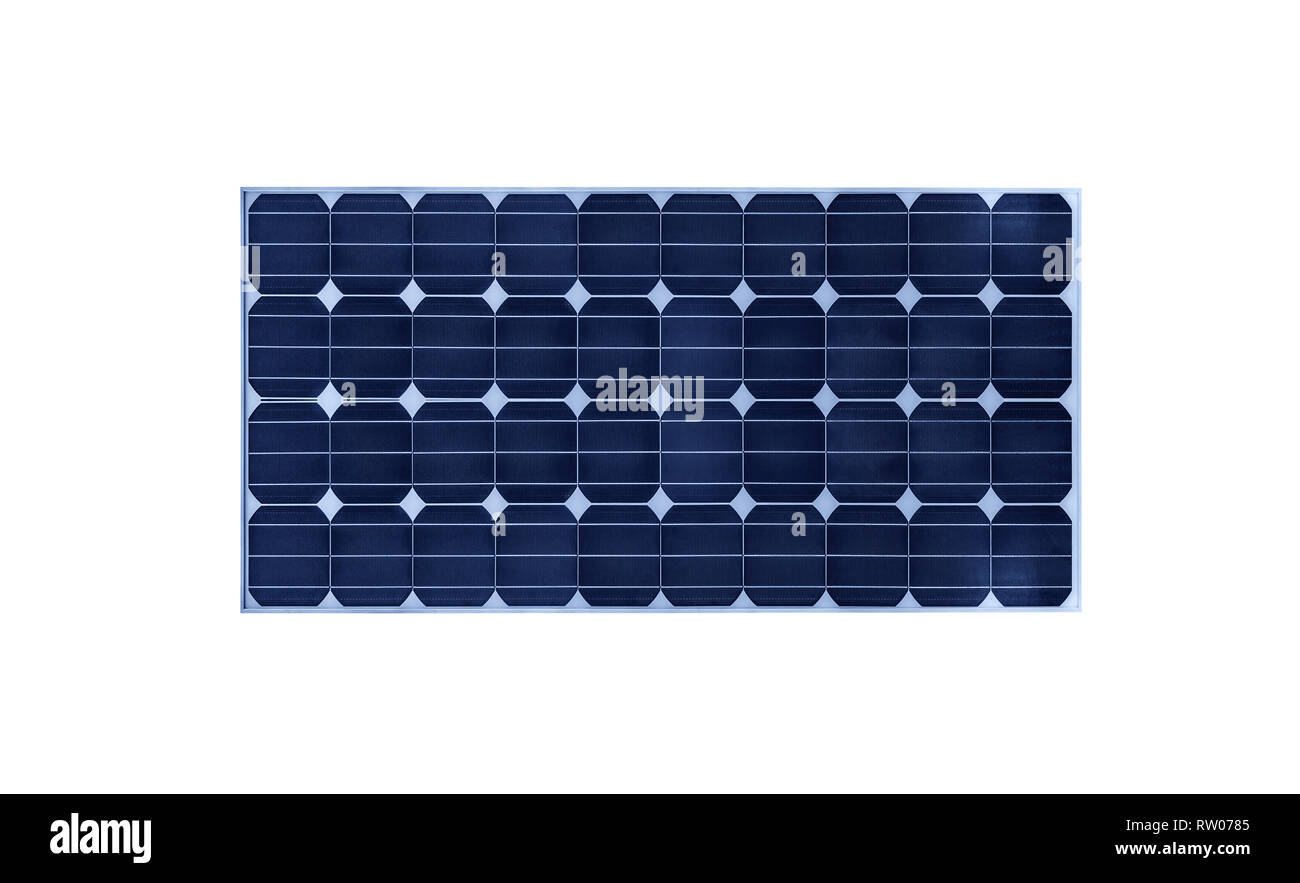 Solar battery isolated on white background Stock Photo - Alamy