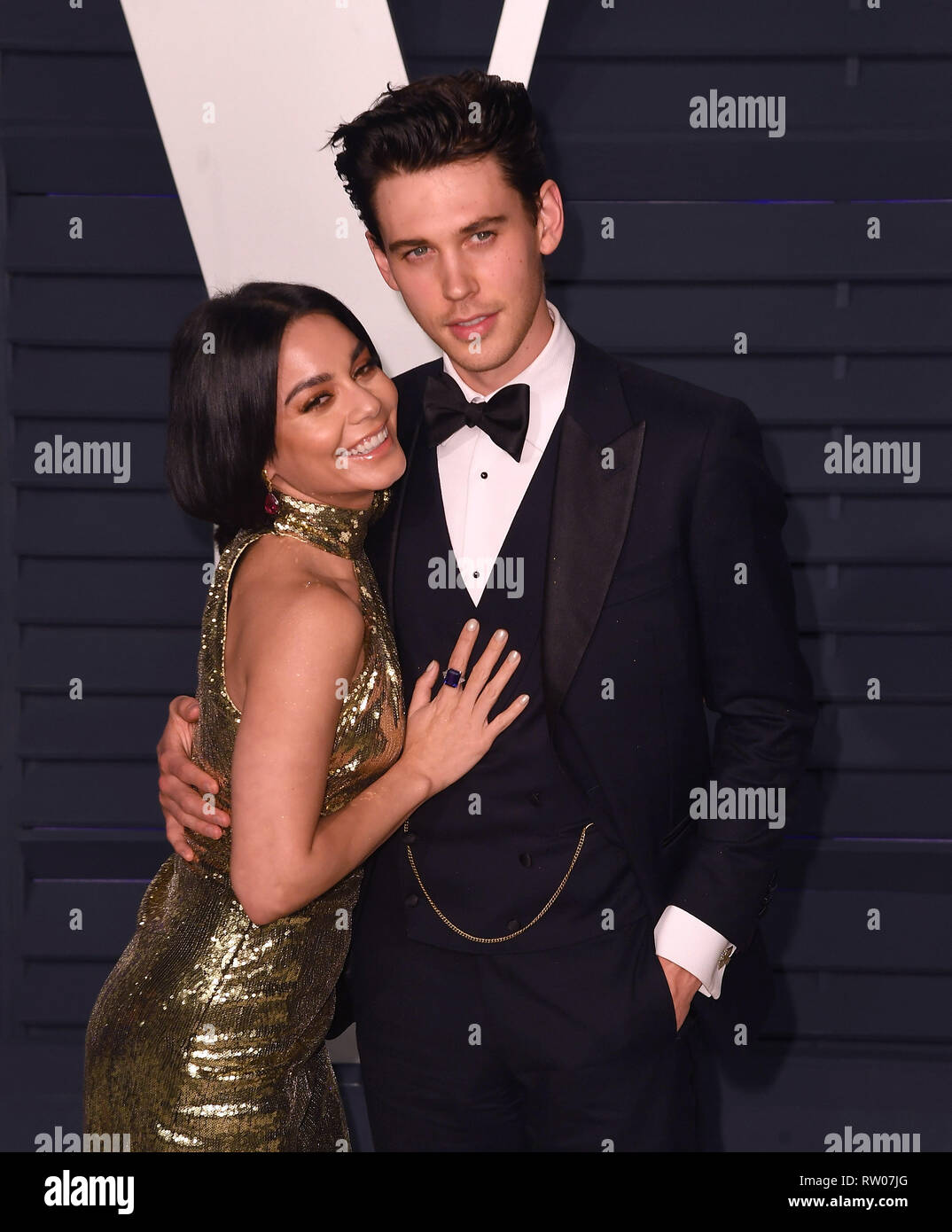 BEVERLY HILLS, CALIFORNIA - FEBRUARY 24: Vanessa Hudgens, Austin Butler ...