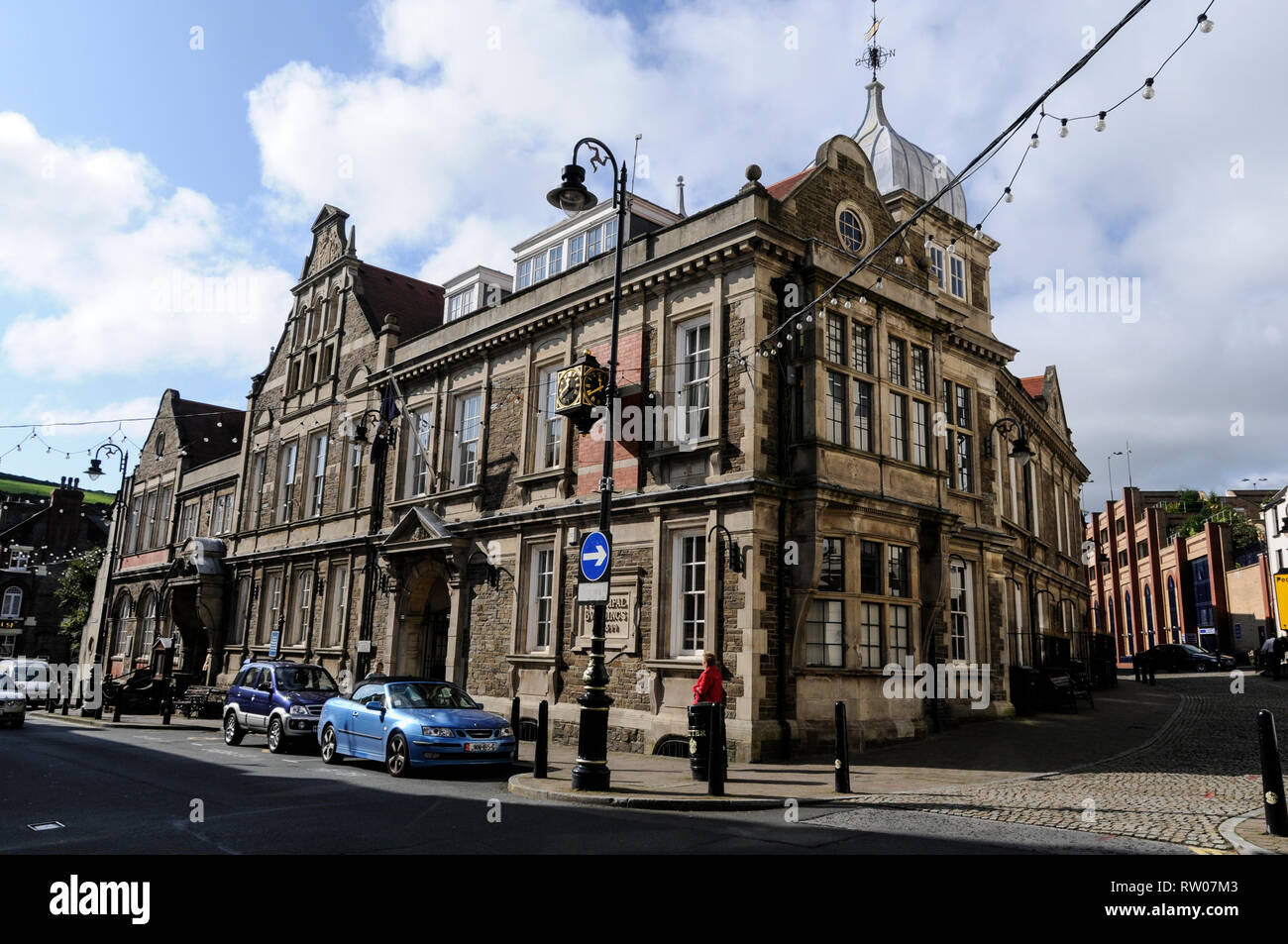 Douglas Town Hall in Douglas,Isle of Man,Britain. The Isle of Man ...