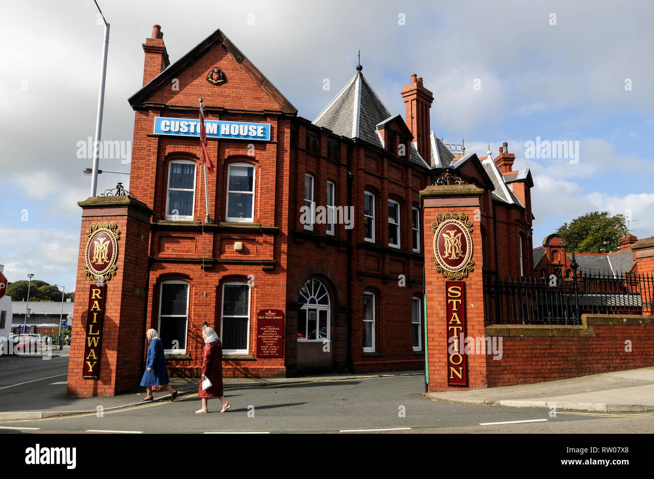 Douglas mainline rail station,Isle of Man,Britain. The Isle of Man ...