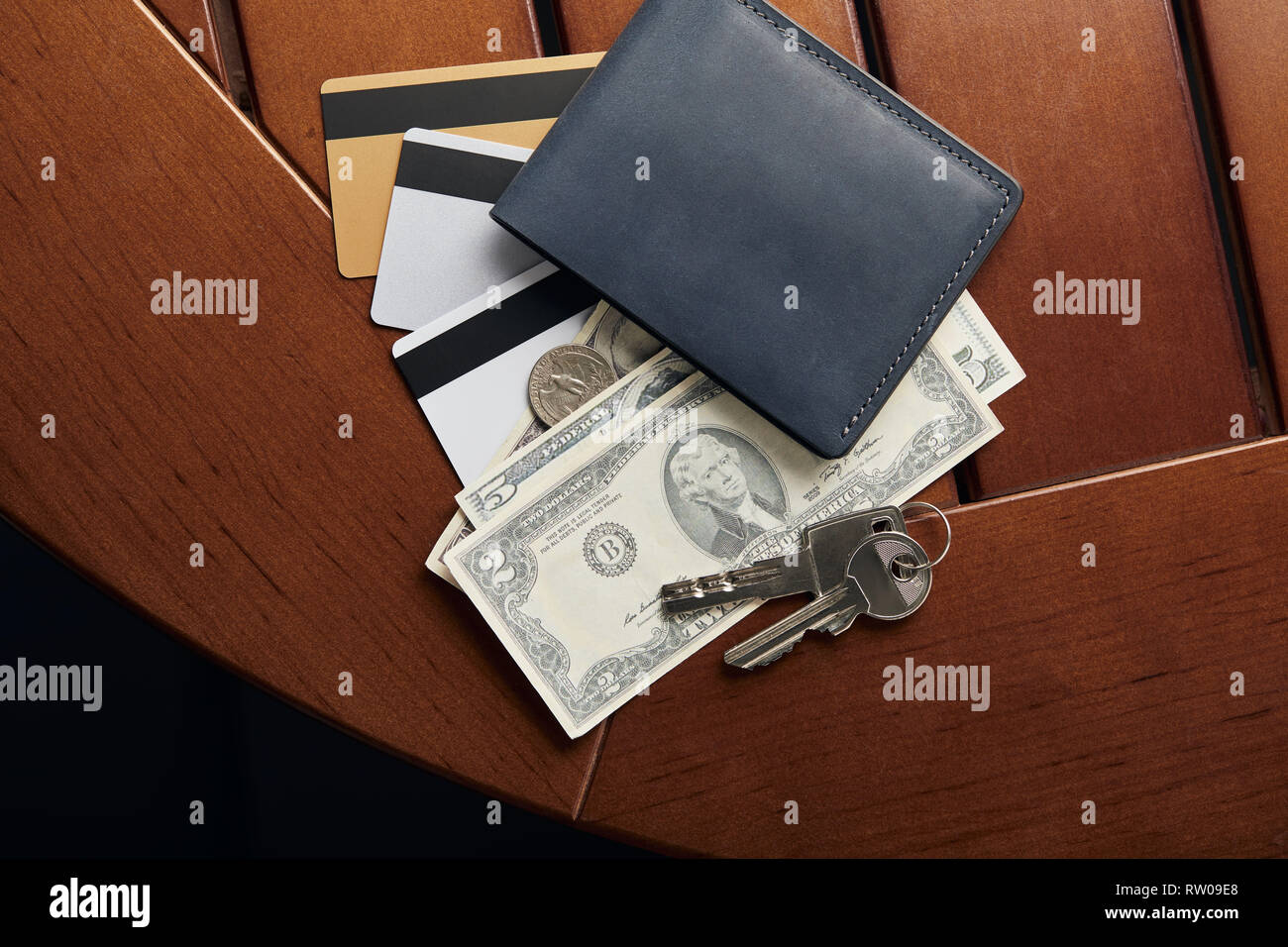 Wallet with keys hi-res stock photography and images - Alamy