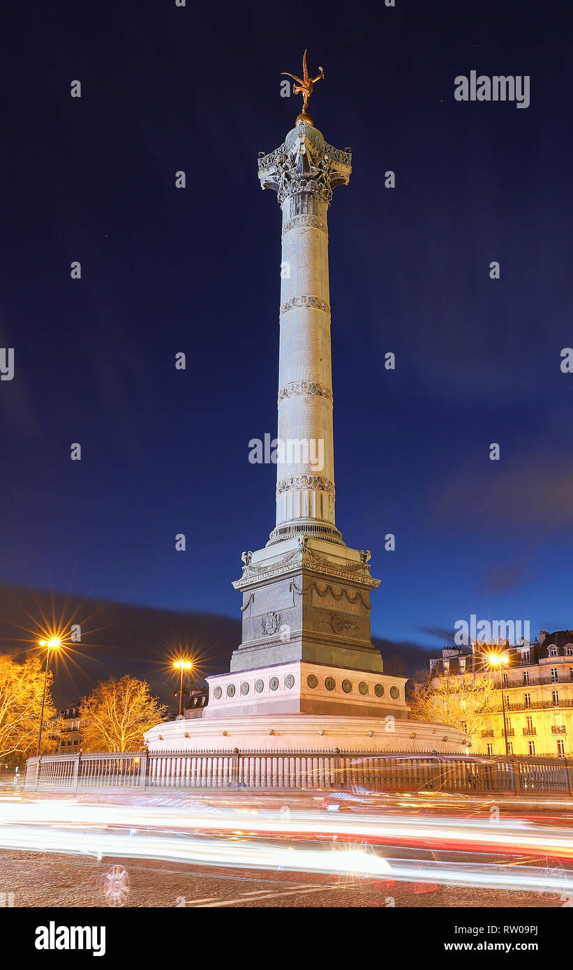 The July Column on Bastille square in Paris, France Stock Photo - Alamy