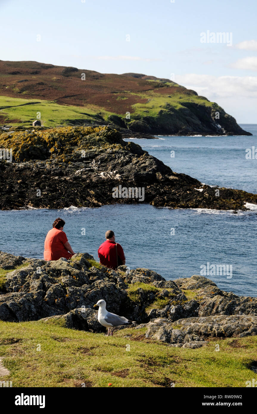 The calf of Man, a small island off the coast of southwest Isle of Man ...