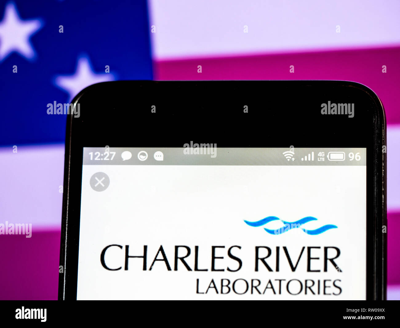 Charles River Laboratories, Inc. corporation logo seen displayed on ...