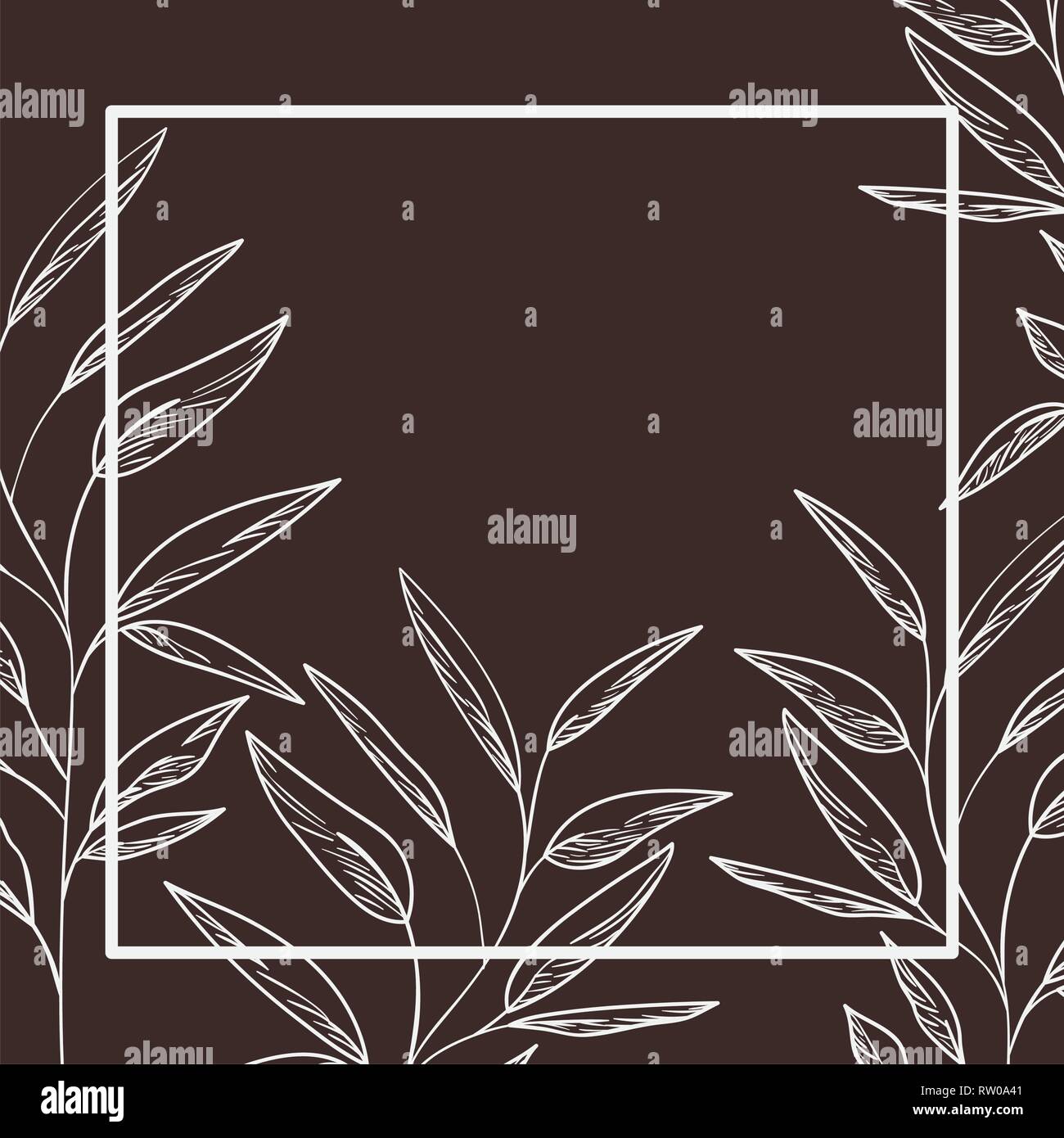 pattern flowers and leafs isolated icon Stock Vector Image & Art - Alamy