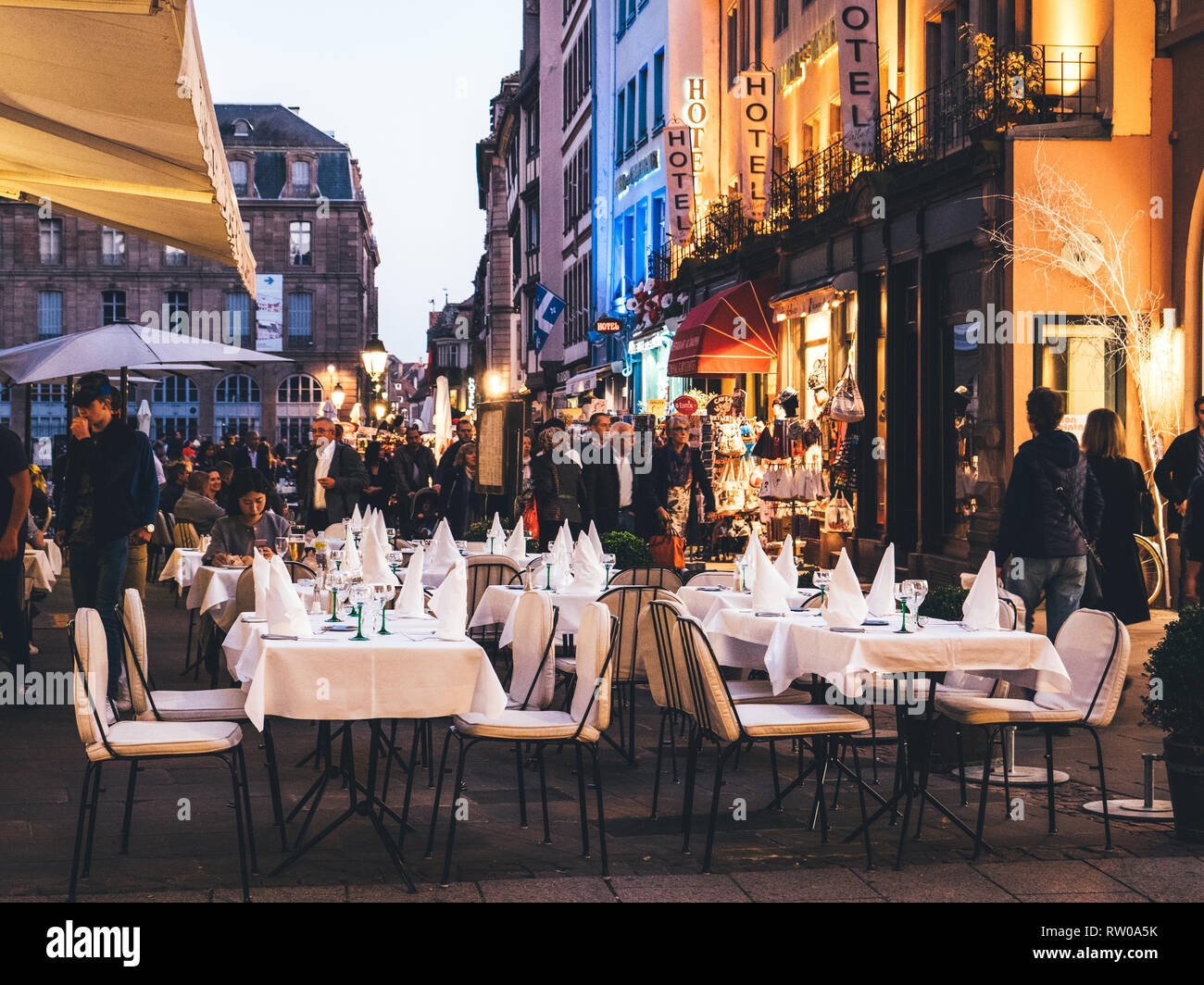 Strasbourg dining restaurant hi-res stock photography and images - Alamy