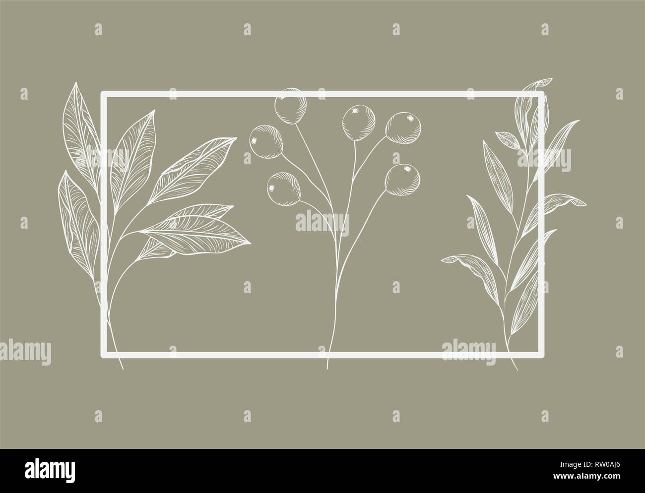 pattern flowers and leafs isolated icon Stock Vector Image & Art - Alamy