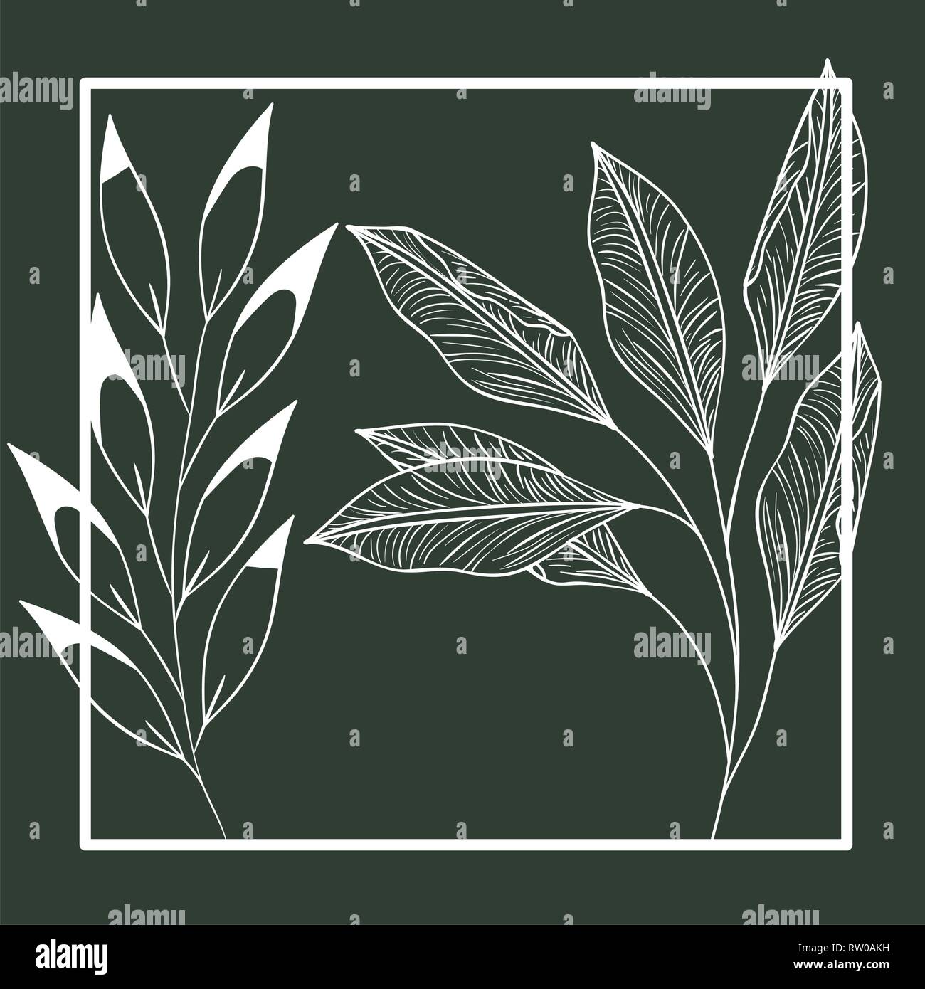 pattern flowers and leafs isolated icon Stock Vector Image & Art - Alamy