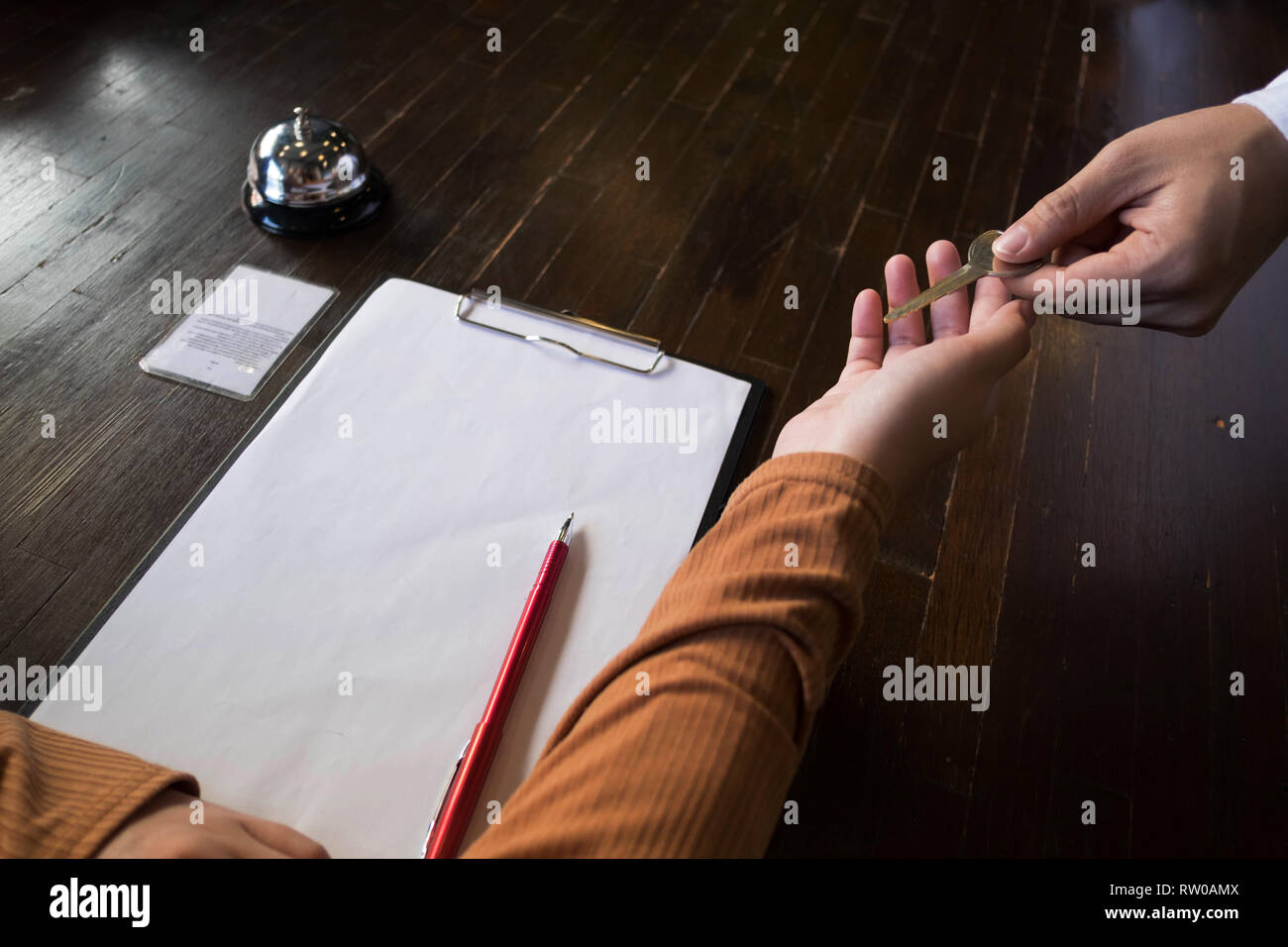 Guest manager check in hi-res stock photography and images - Alamy