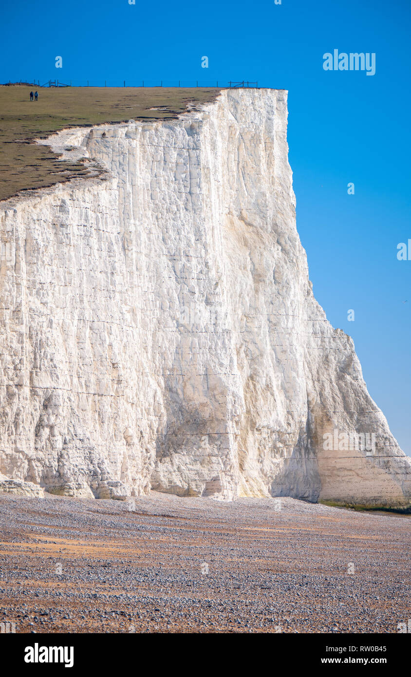 White Cliffs at the English South coast Stock Photo - Alamy