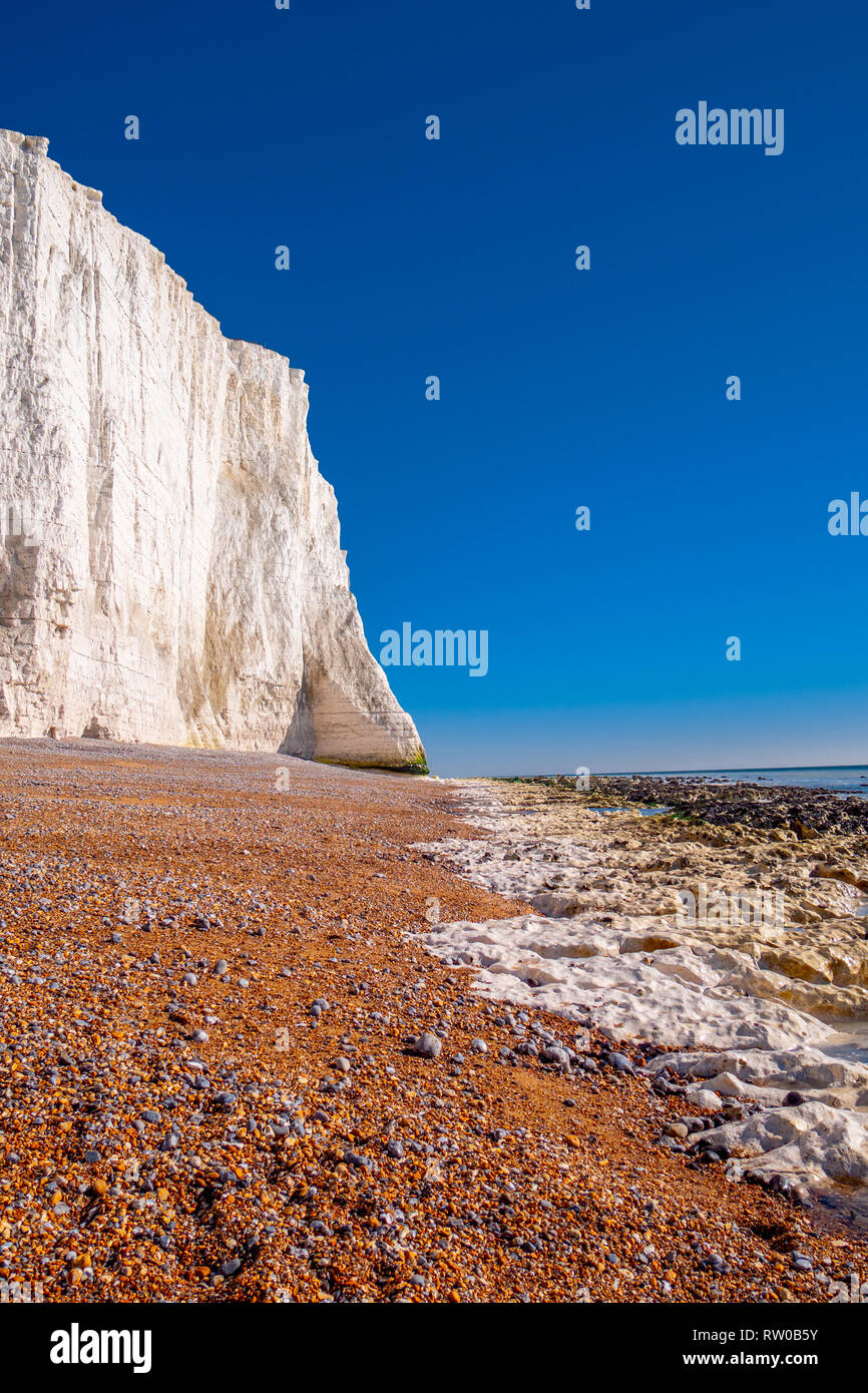 White Cliffs at the English South coast Stock Photo - Alamy