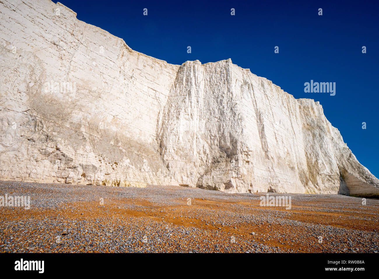 White Cliffs at the English South coast Stock Photo - Alamy