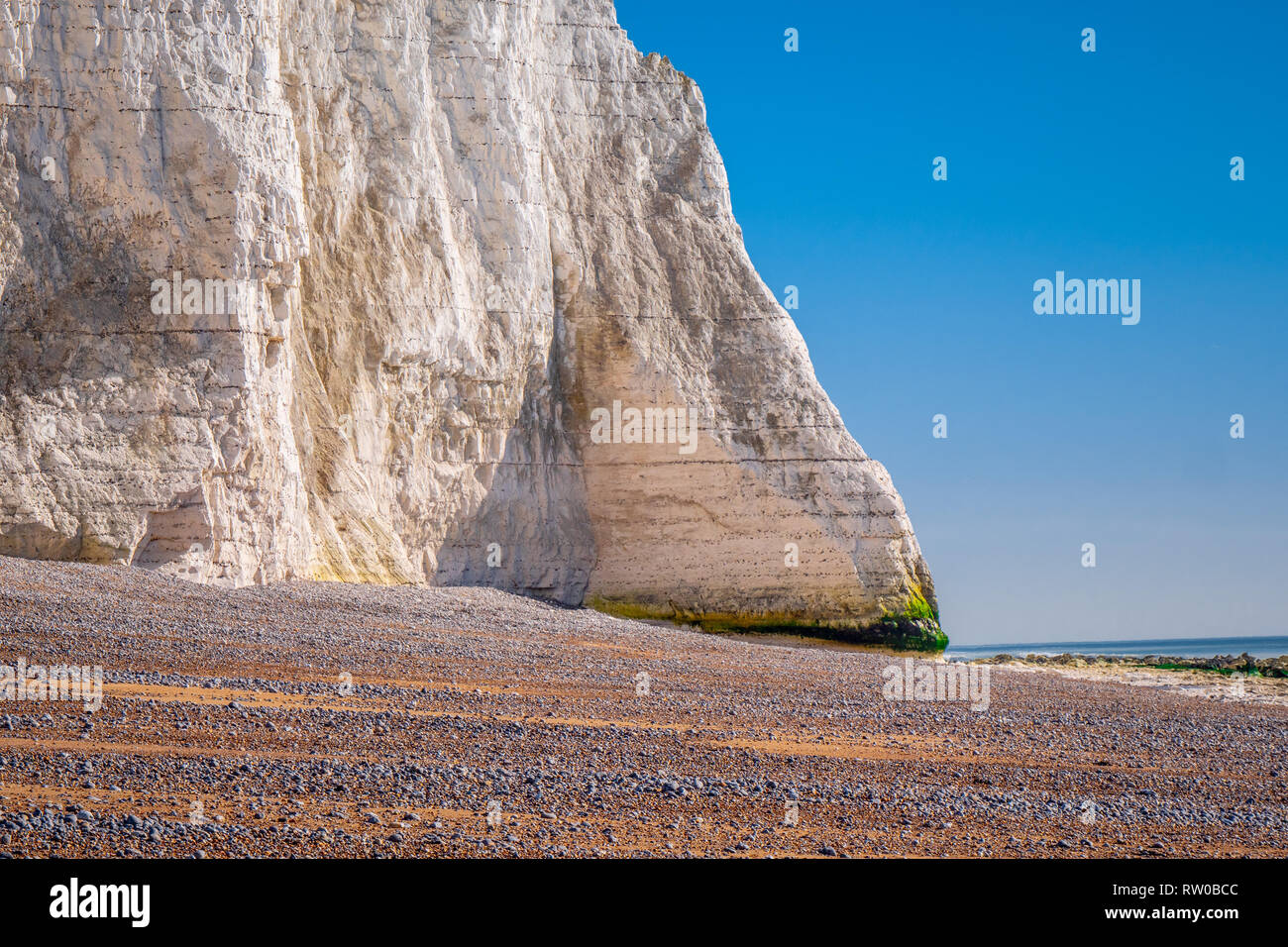 White Cliffs at the English South coast Stock Photo - Alamy
