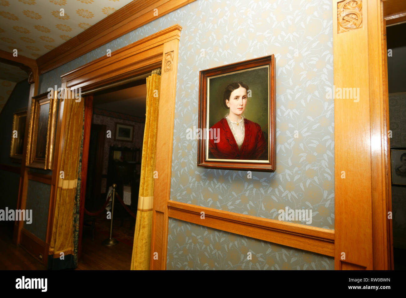 Portrait of First Lady Lucretia Garfield at the James A. Garfield ...