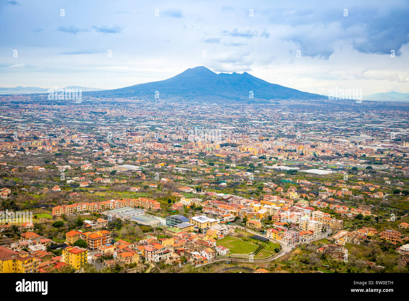 Pompeii aerial hi-res stock photography and images - Alamy