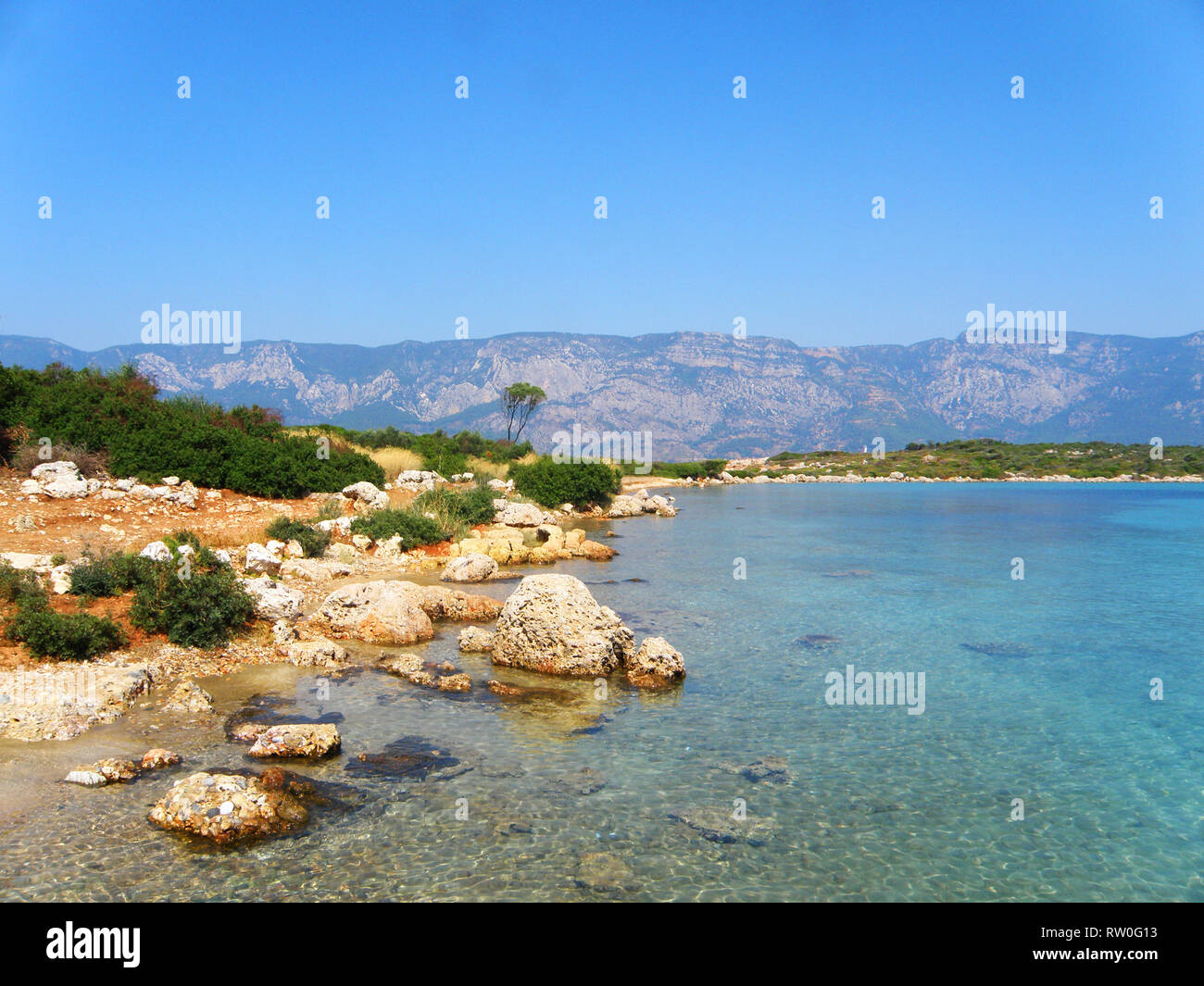 Aegean Sea coast - paradise on Earth Stock Photo - Alamy