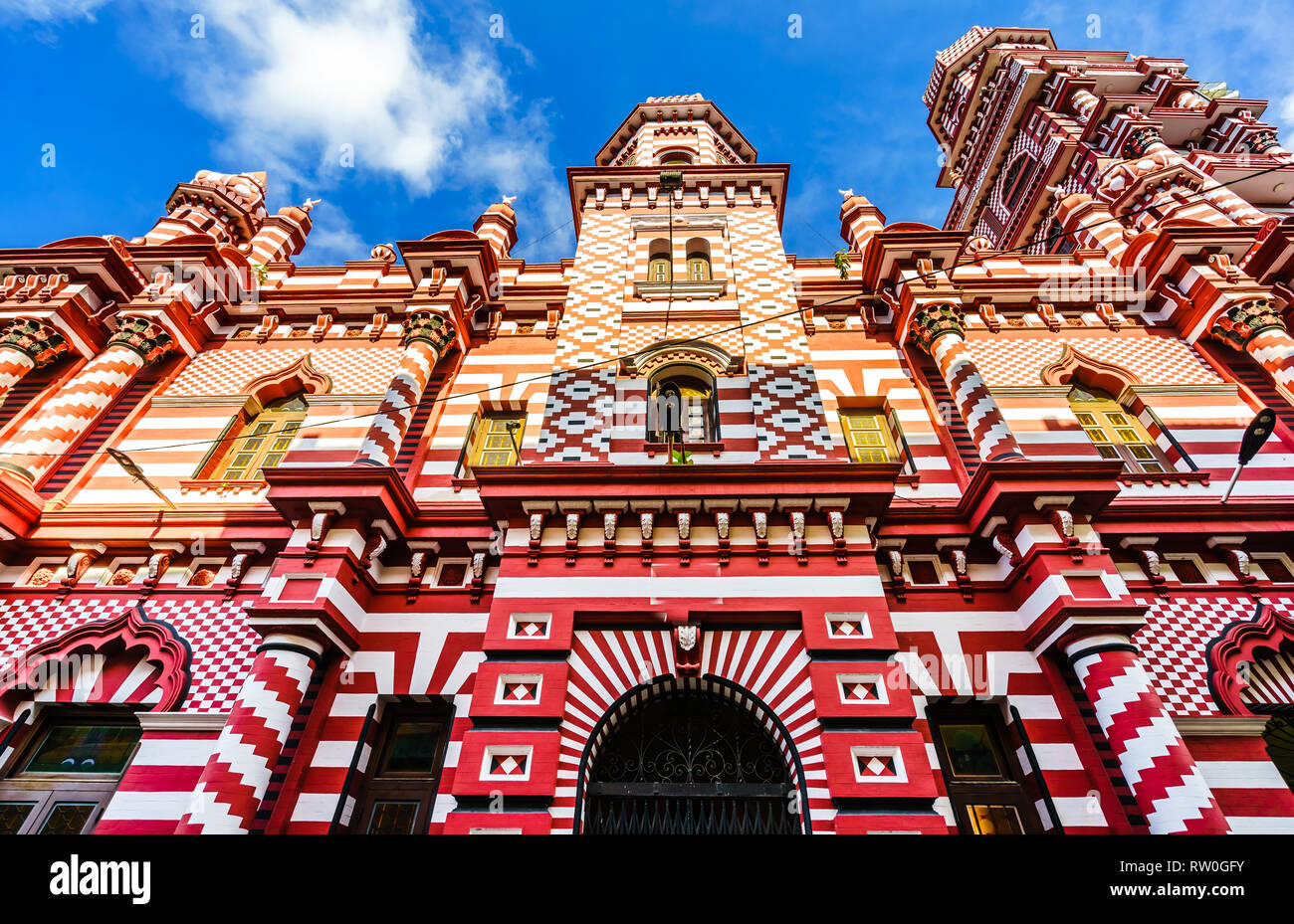View on Jami-Ul-Alfar Mosque or Red Masjid Mosque is a historic mosque ...