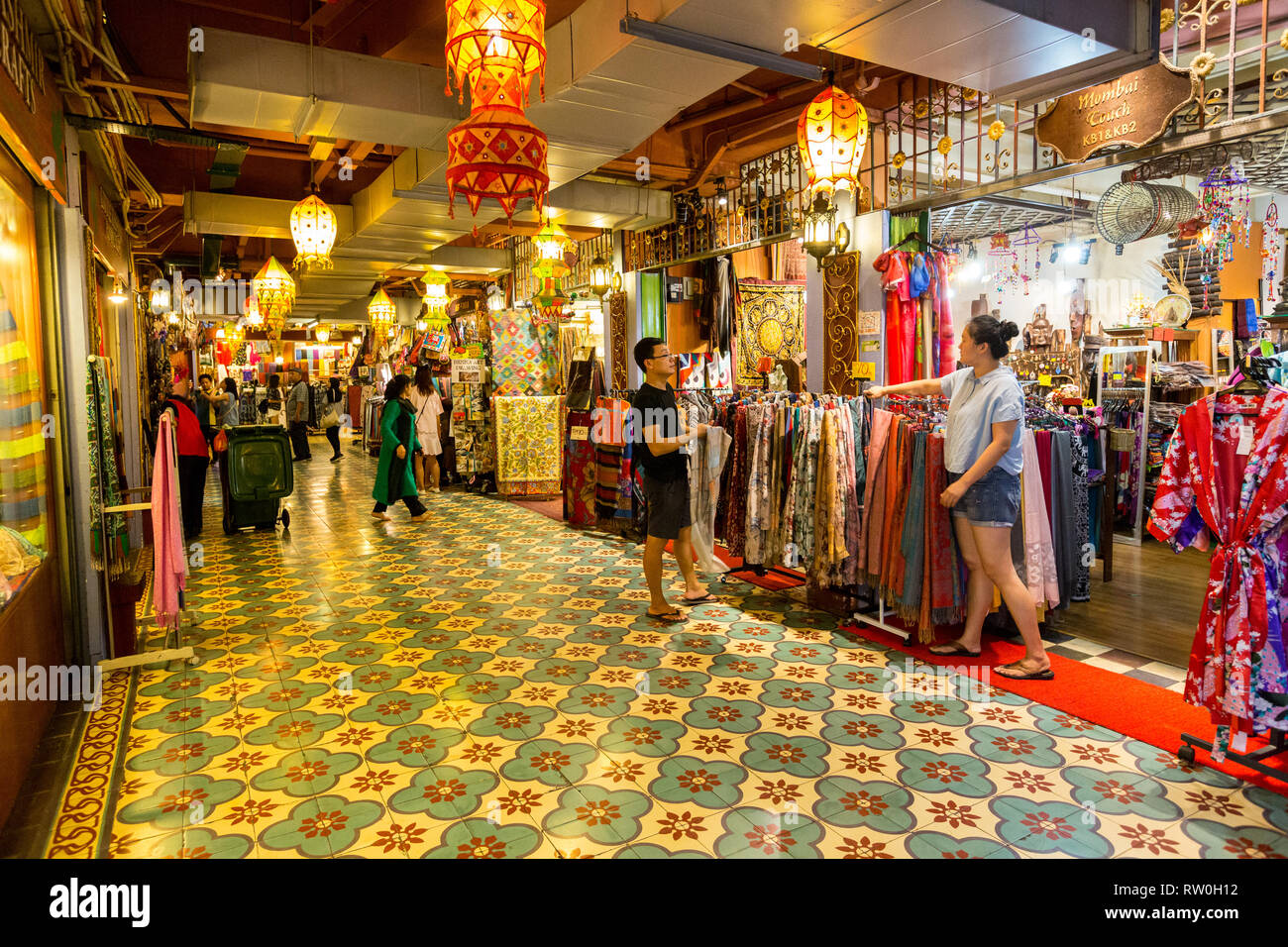 Central Market, Clothing for Sale, Kuala Lumpur, Malaysia Stock Photo ...