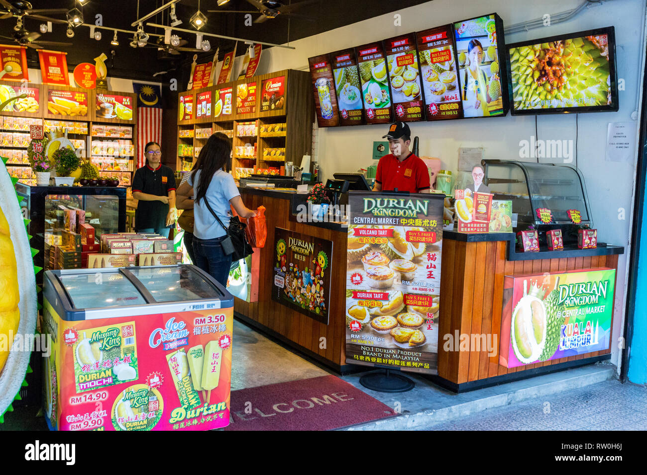 Shop Selling Durian Products, Central Market, Kuala Lumpur, Malaysia ...