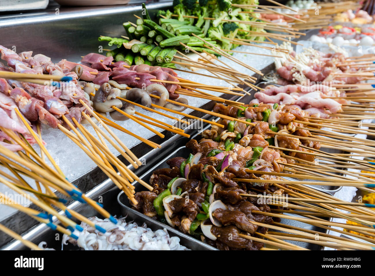 Street Food Stands, Late Afternoon, Jalan Sultan, Chinatown, Kuala ...