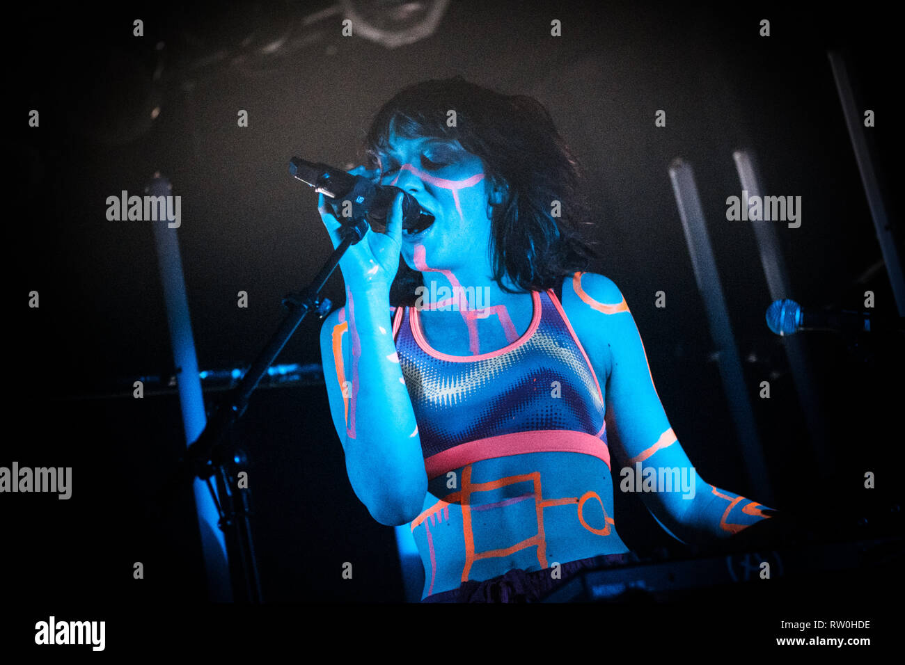 Denmark, Copenhagen - March 1, 2019. The Danish singer, songwriter and ...