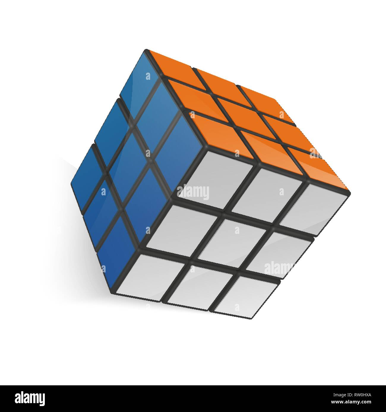 3x3 rubik's cube Stock Vector Images - Alamy