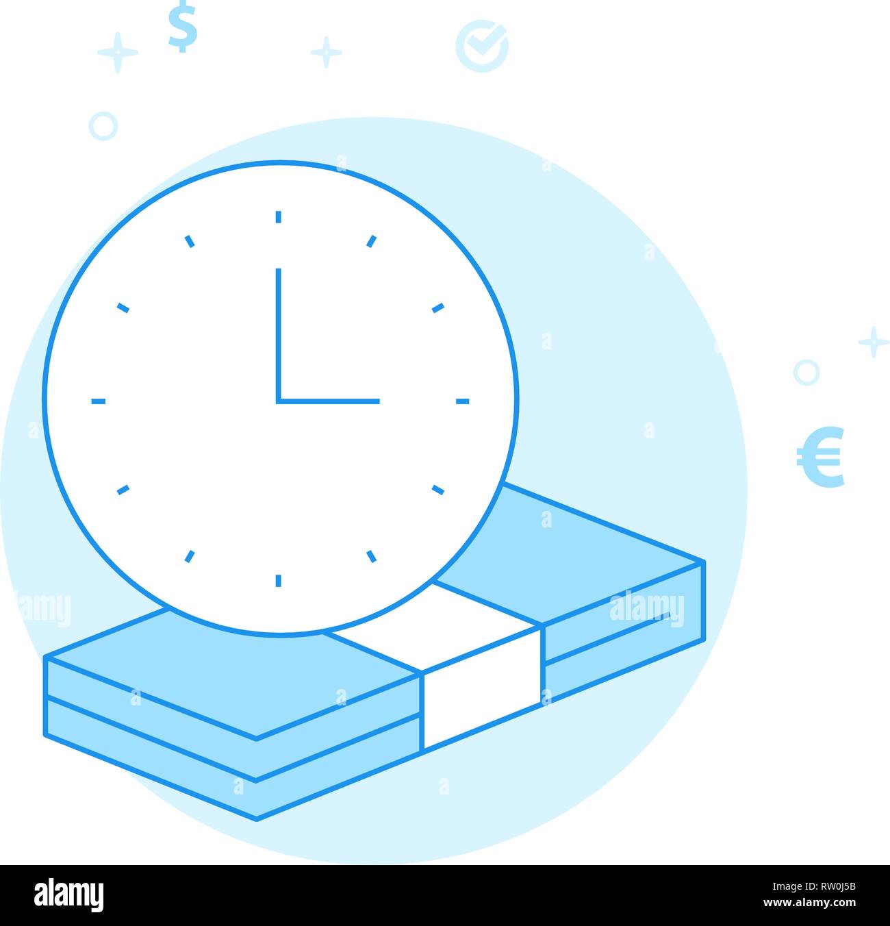 Time wealth Stock Vector Images - Alamy