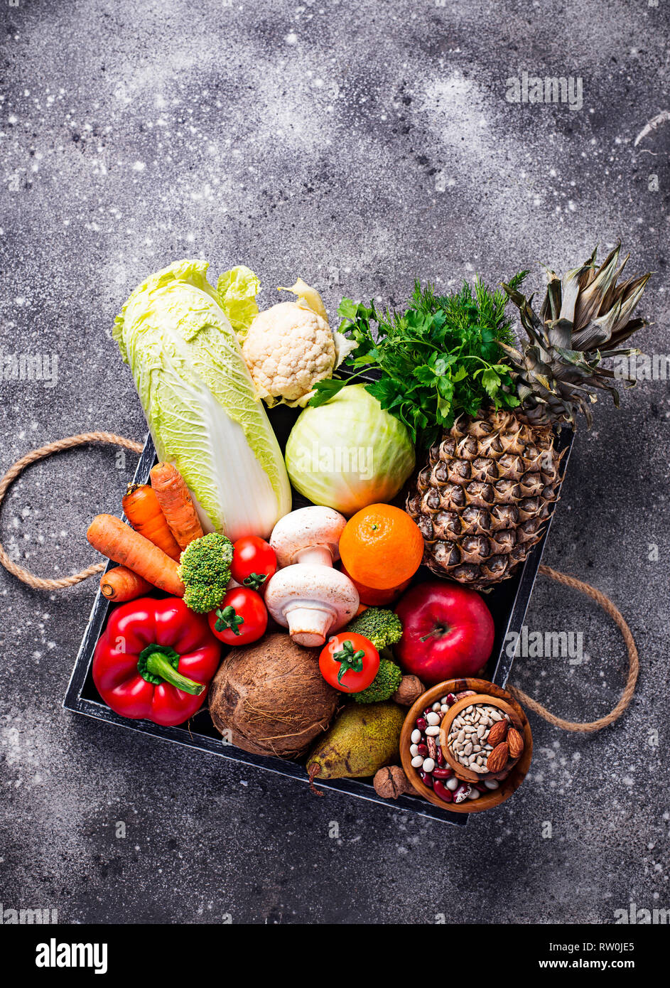 Set of different vegetarian and vegan products Stock Photo - Alamy