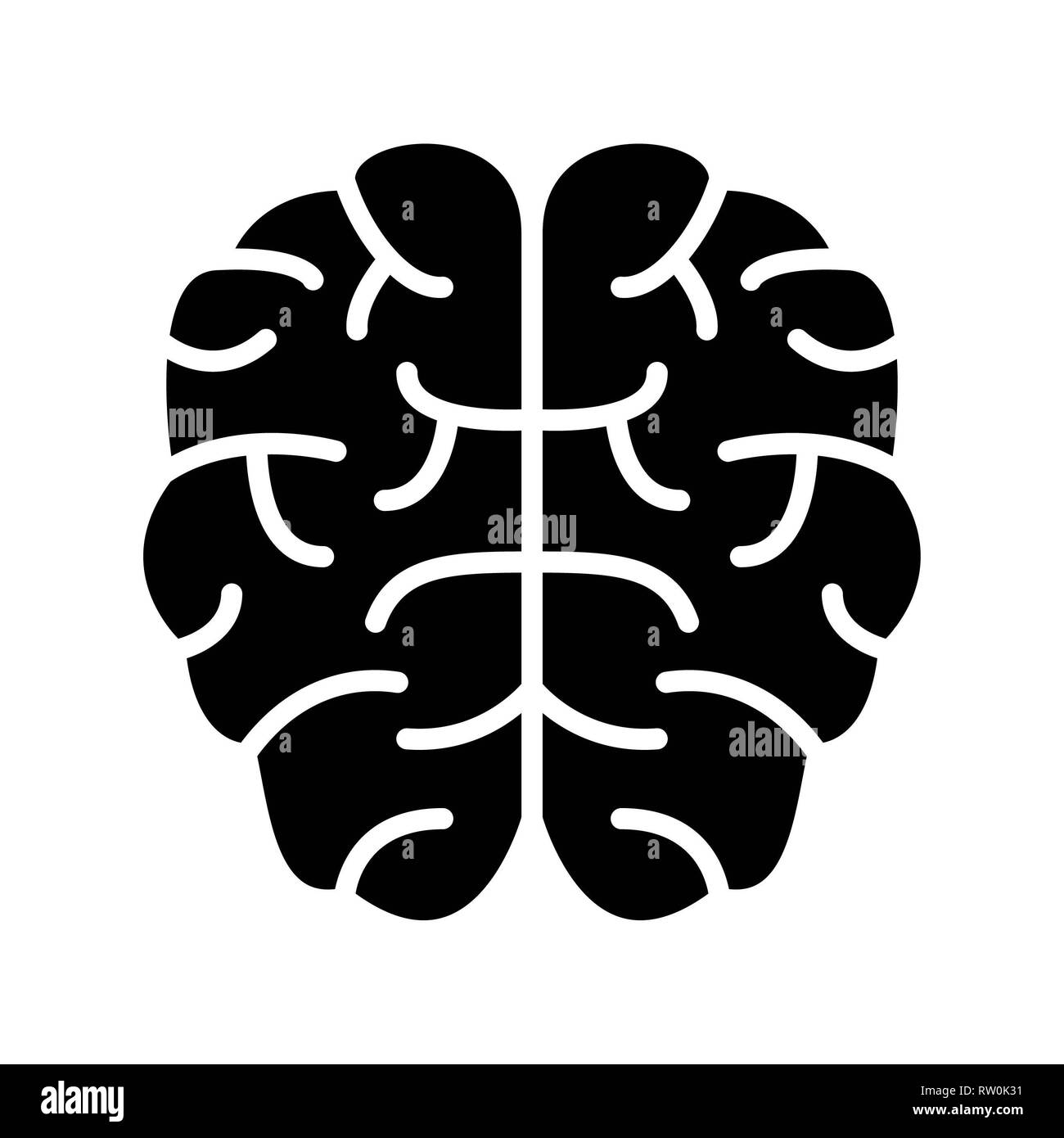 Brain icon hi-res stock photography and images - Alamy