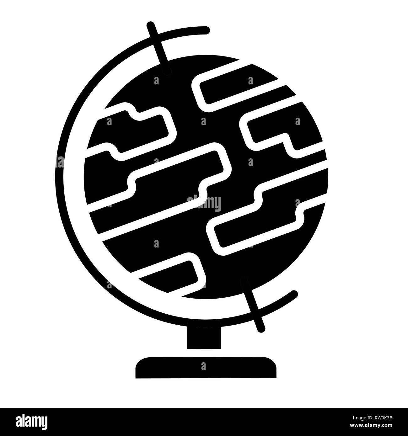 Globe icon Black and White Stock Photos & Images - Alamy