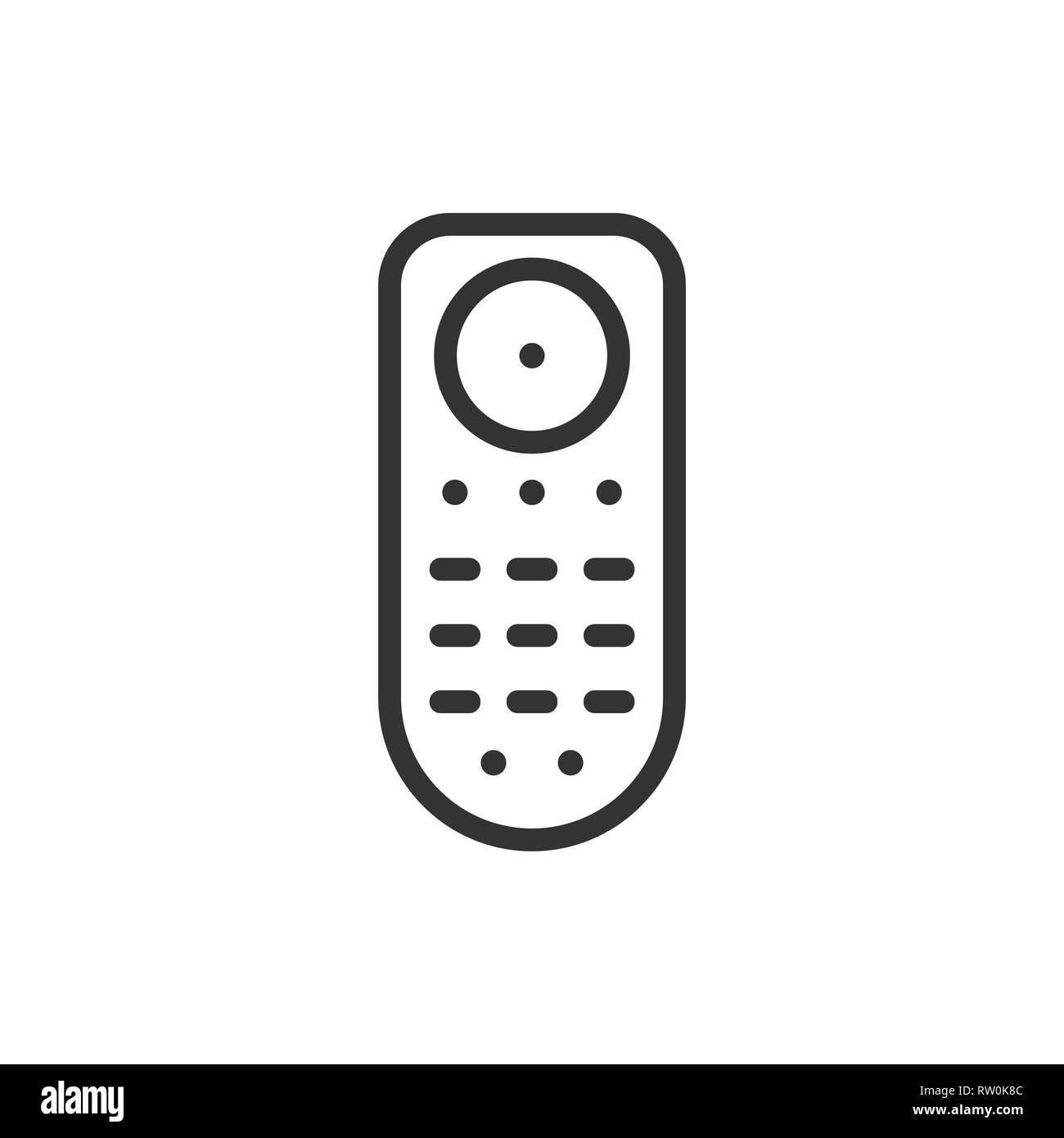 Remote control icon in flat style. Infrared controller vector ...