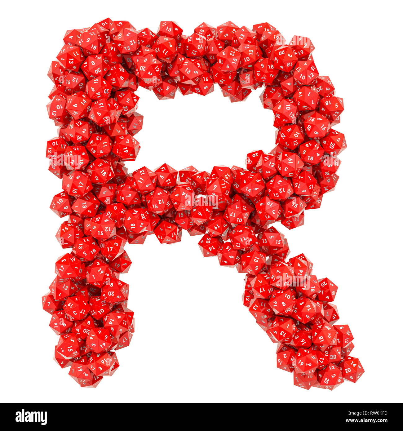 Red capital r illustration hi-res stock photography and images - Alamy