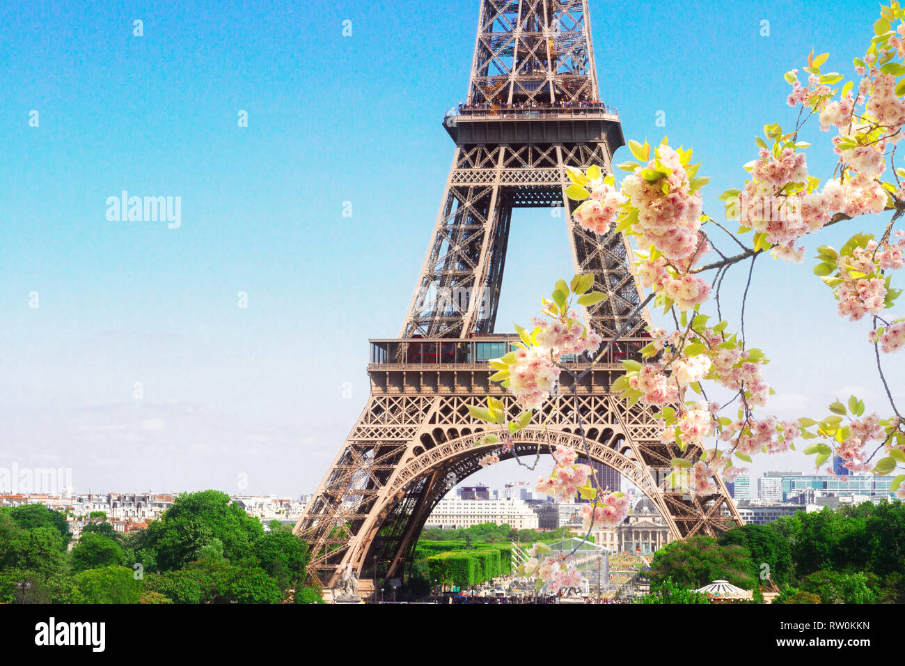 Eiffel Tower and Paris cityscape Stock Photo - Alamy