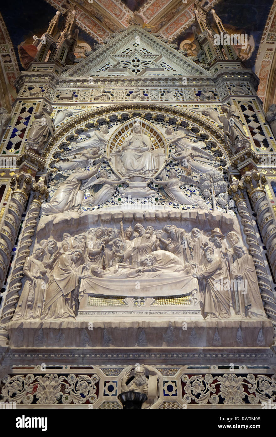 Death and Assumption of the Virgin, Tabernacle of the Madonna, by ...