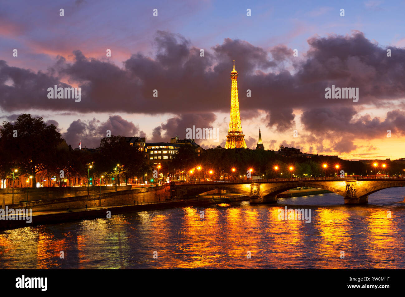 Bridge of Alexandre III, Paris Stock Photo - Alamy