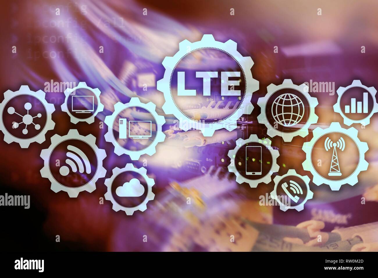 LTE, Wireless Business Internet and Virtual Reality Concept ...