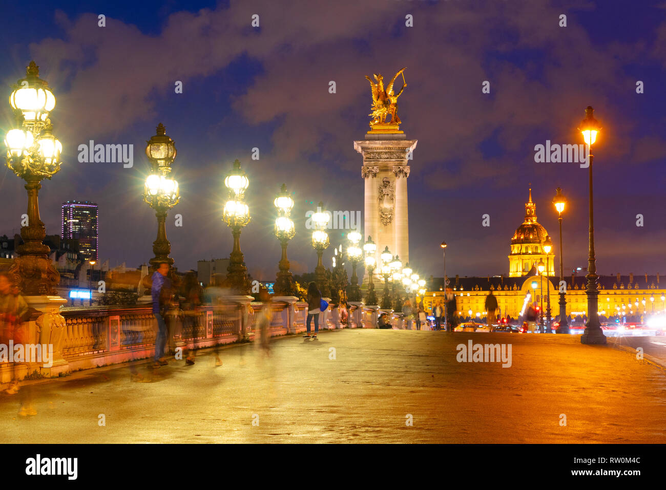Alexandre III Bridge, Paris, France Stock Photo - Alamy