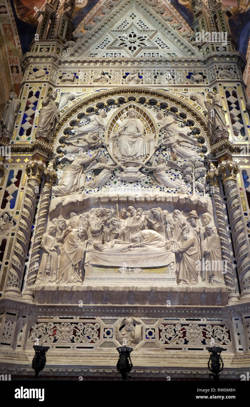 Death and Assumption of the Virgin, Tabernacle of the Madonna, by ...