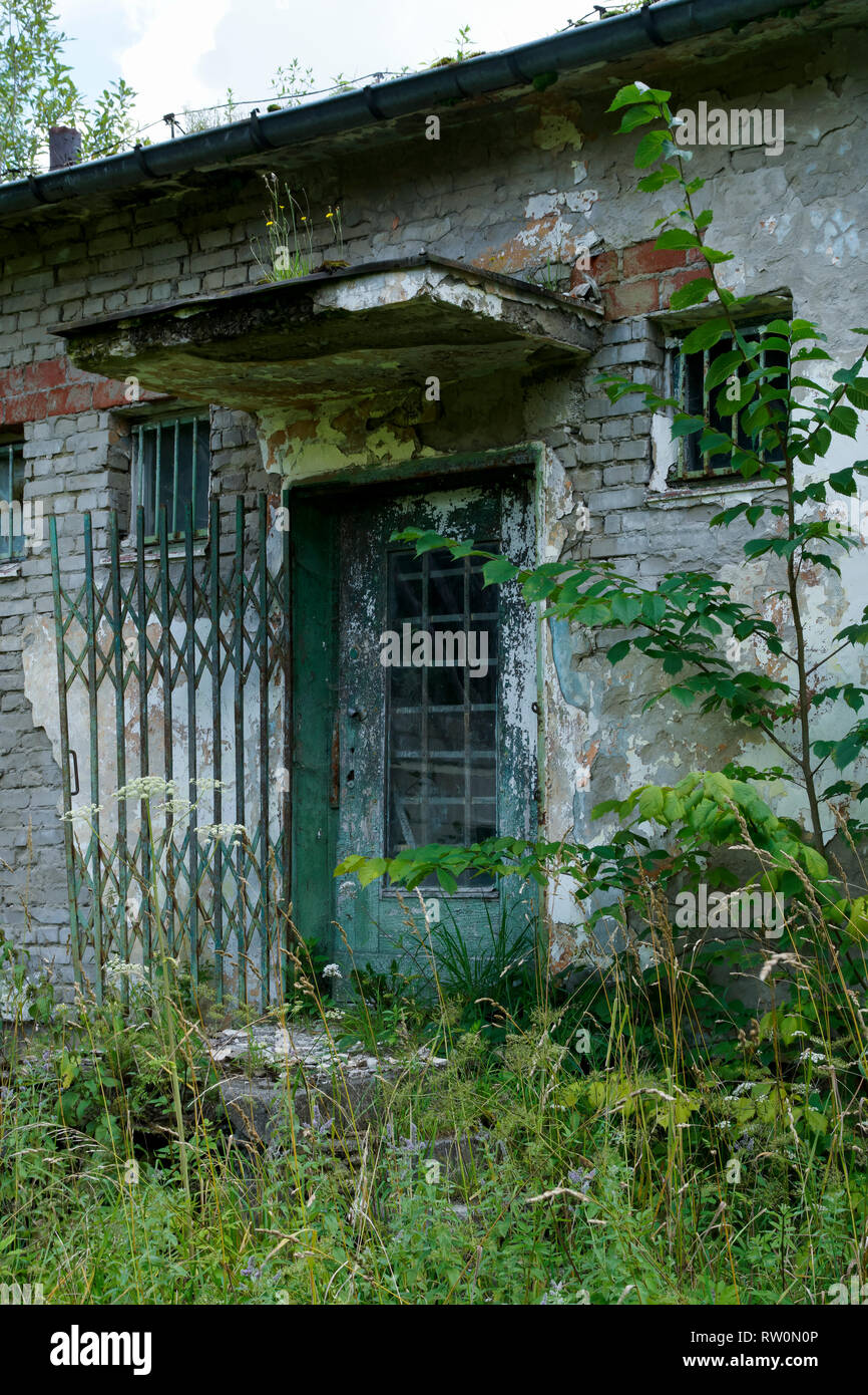 Old bar building in the village. Bieszczady, Poland Stock Photo - Alamy