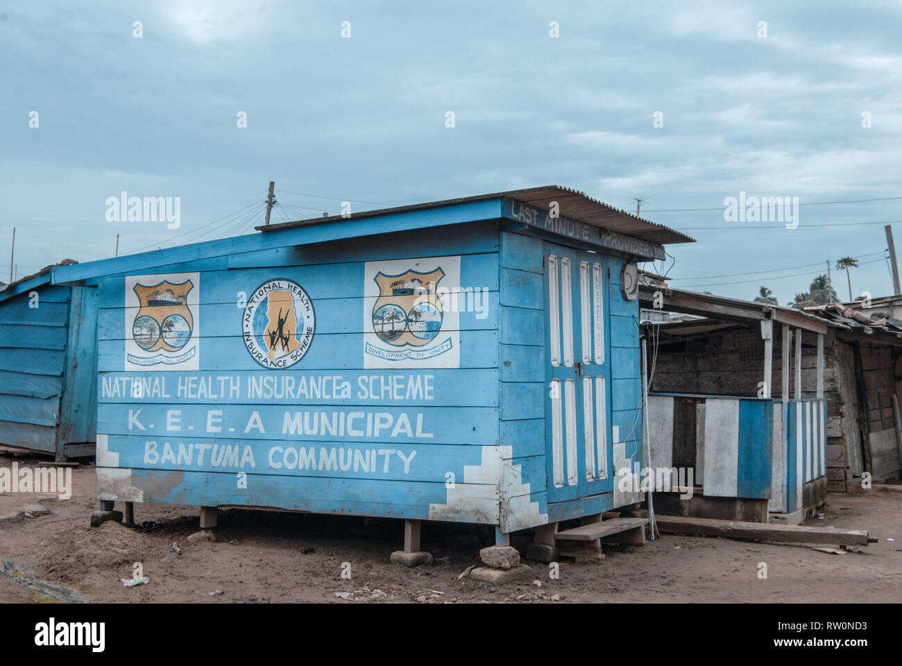 A photo of a Ghanaian National Health Insurance scheme office building ...