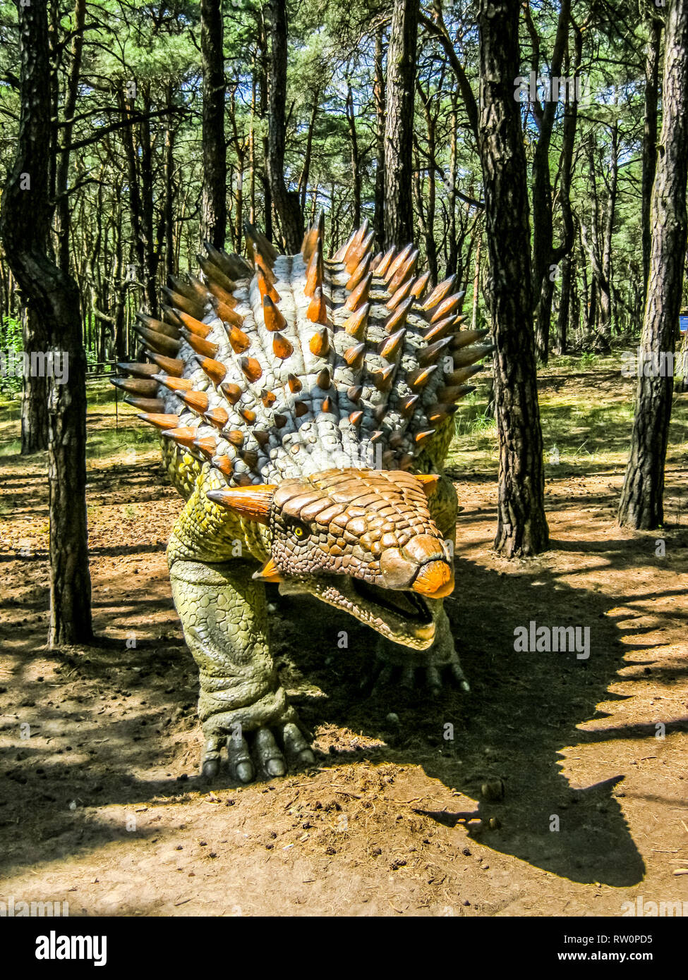 ankylosaurus, protected by a shell and spiked dinosaur Stock Photo - Alamy