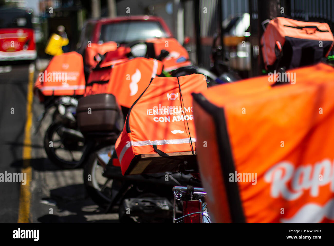 Delivery bikes hi-res stock photography and images - Alamy