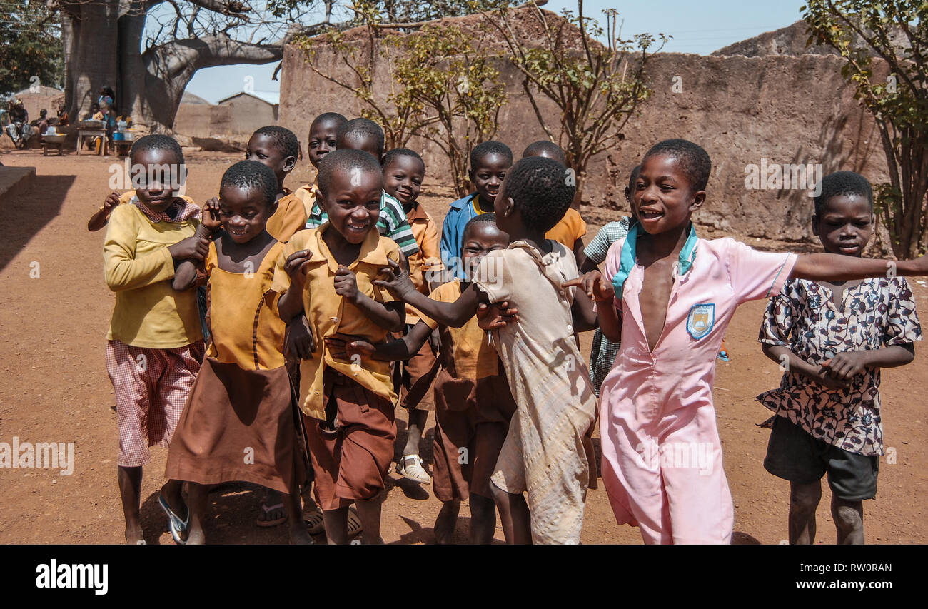 An authentic photo of beautiful happy, playful and cheerful Ghanaian ...