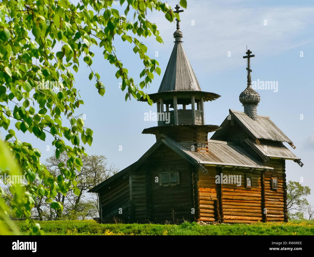 Wooden church completely made of wood Wooden church completely made of ...