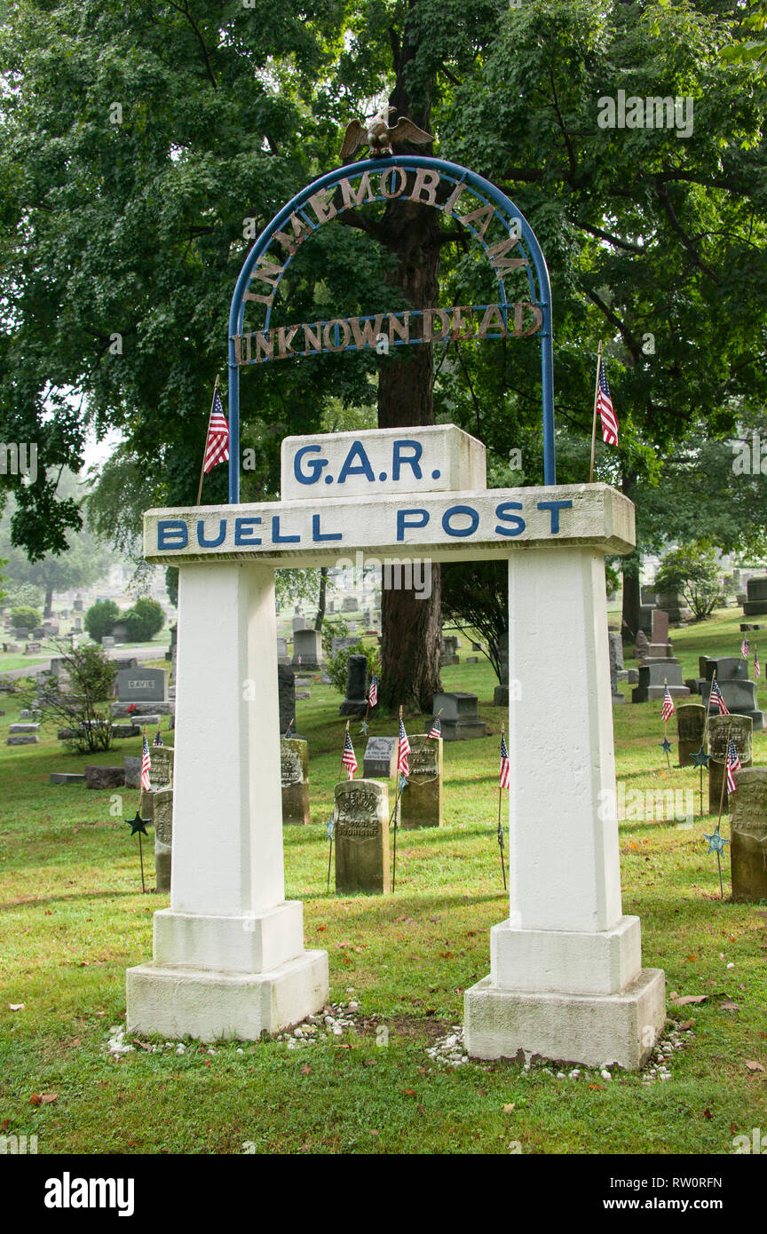 Cemetery, Marietta, Ohio, USA Stock Photo - Alamy