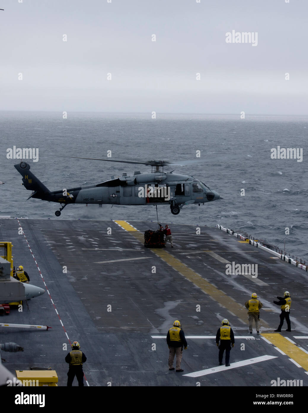 190302-N-KC192-0053 ATLANTIC OCEAN (Mar. 2, 2019) A MH-60S Sea Hawk ...