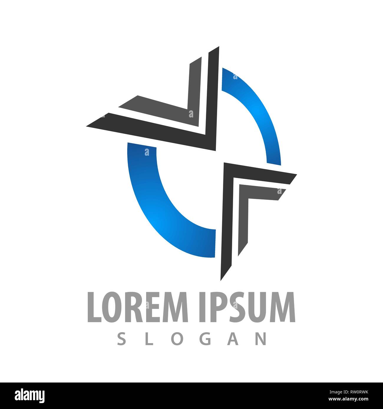 Circle arrow logo concept design. Symbol graphic template element Stock ...