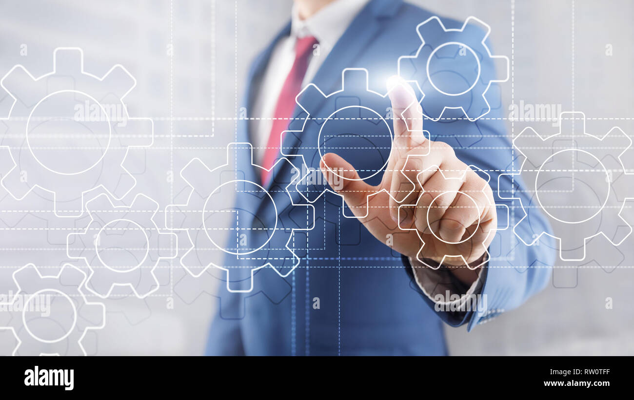 Gears mechanism, digital transformation, data integration and digital ...